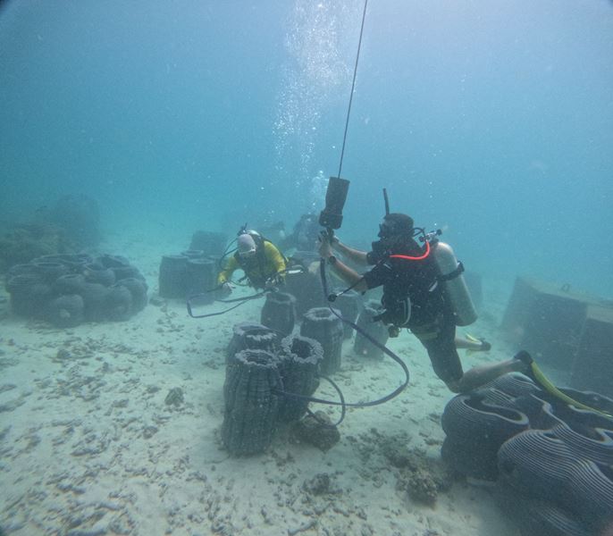 กรมทะเลชายฝั่ง จับมือ เอสซีจี และภาคีเครือข่าย สร้างบ้านปะการังด้วย ...